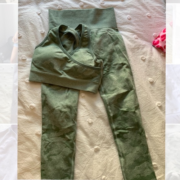 Tops | Green Workout Set | Poshmark